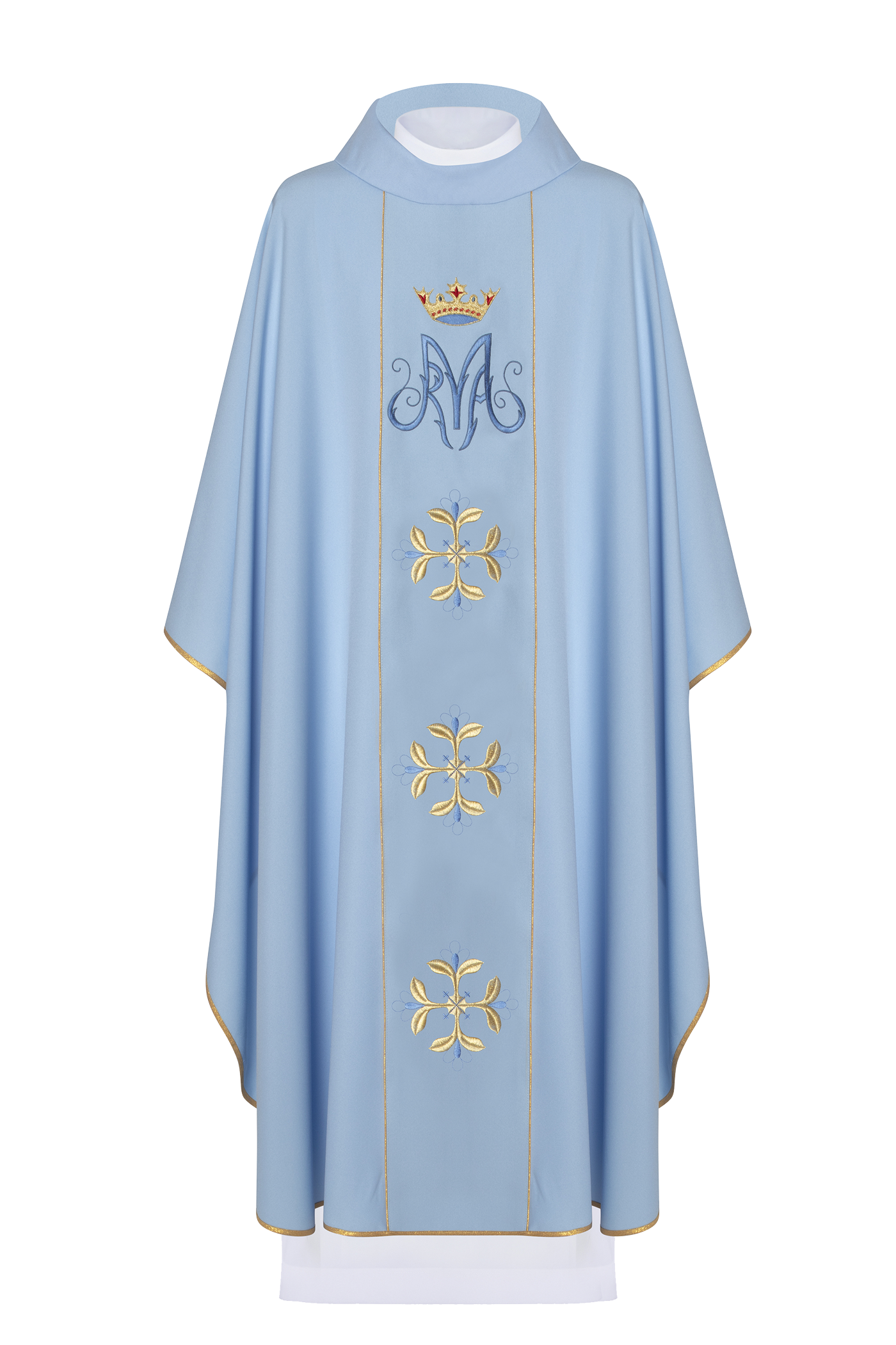 Niebieski Ornat Maryjny z Pasem