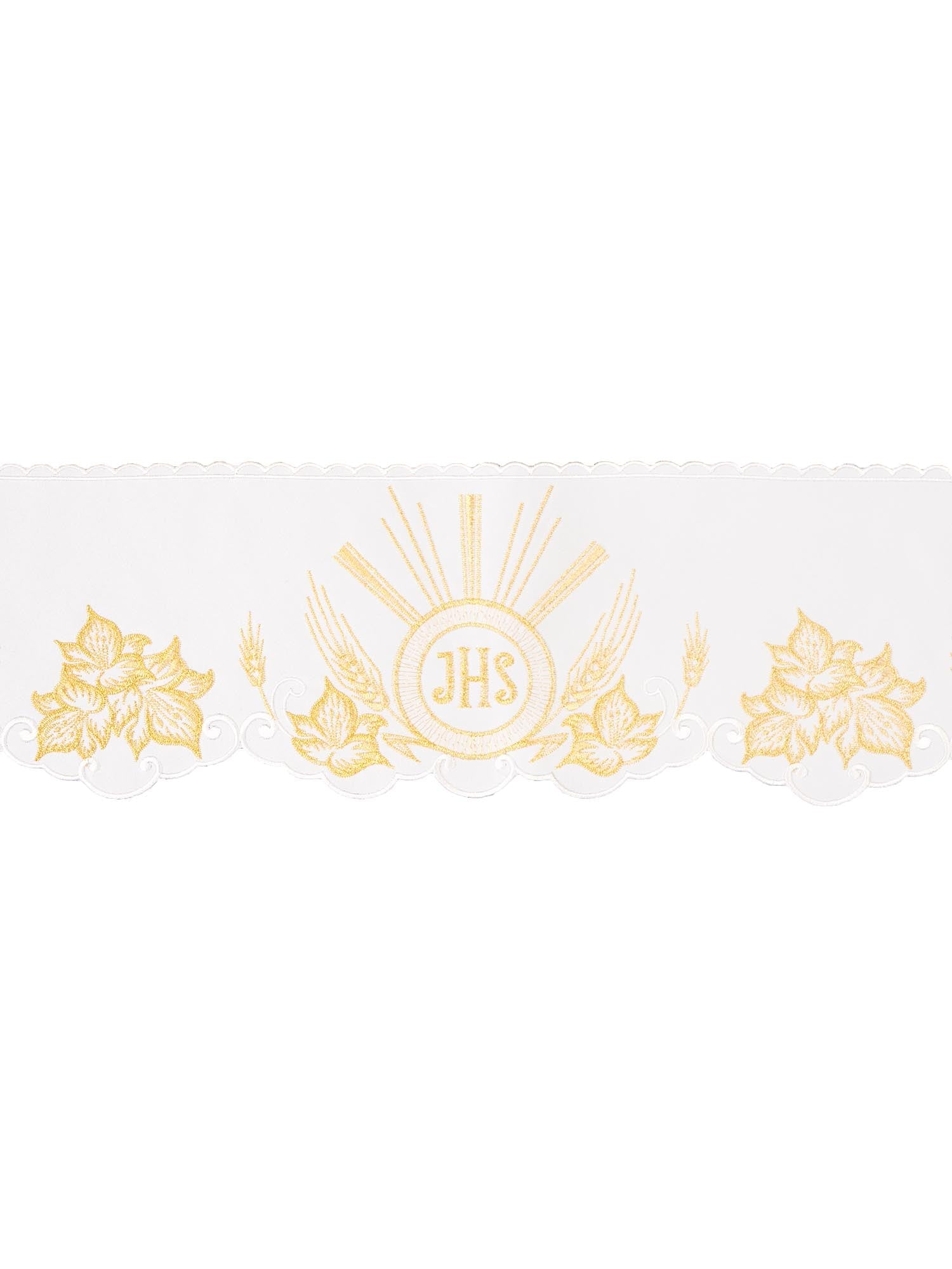 Koronka do obrusu IHS biała